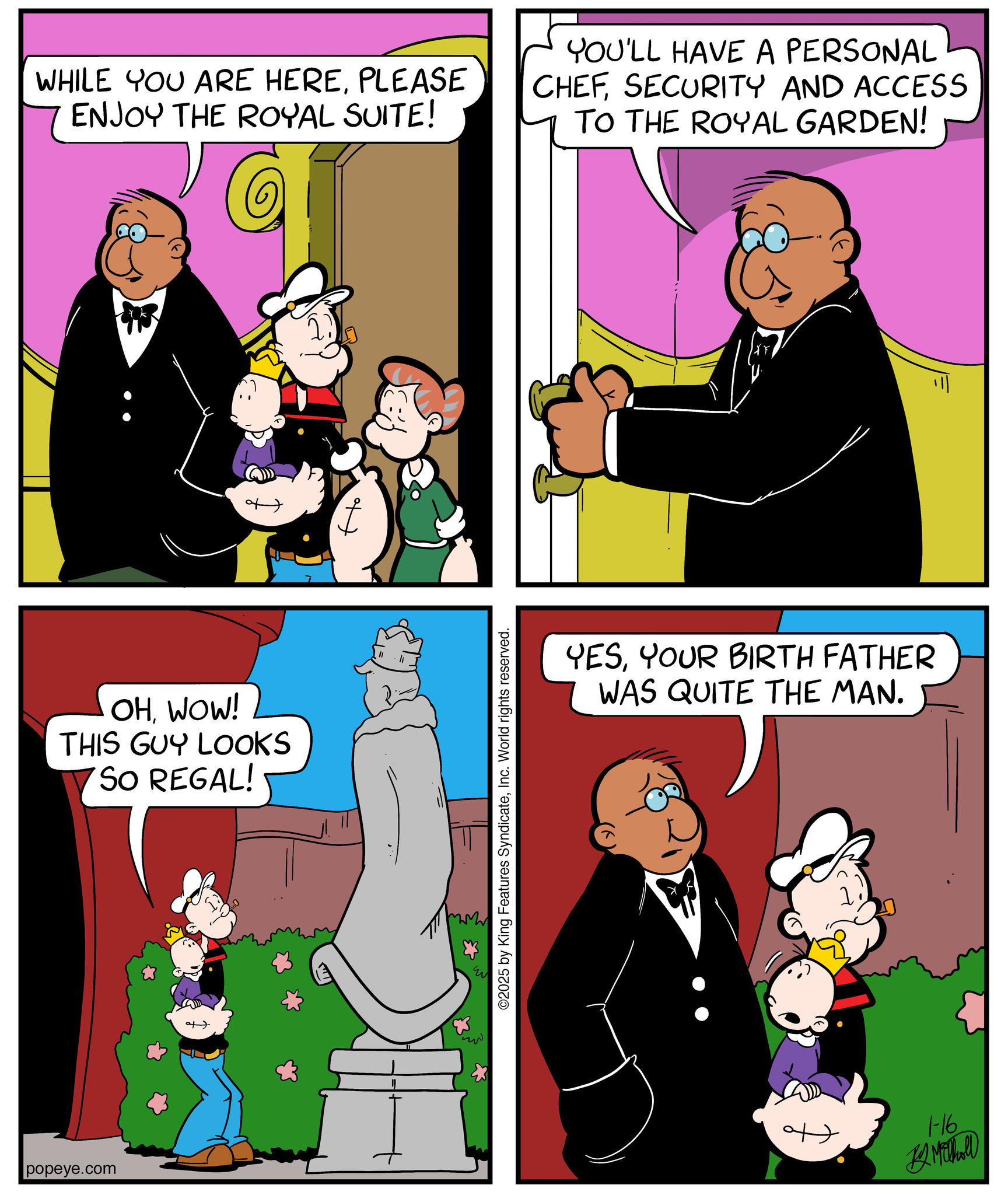 Olive & Popeye Comic Strip 2025-01-16 | Comics Kingdom
