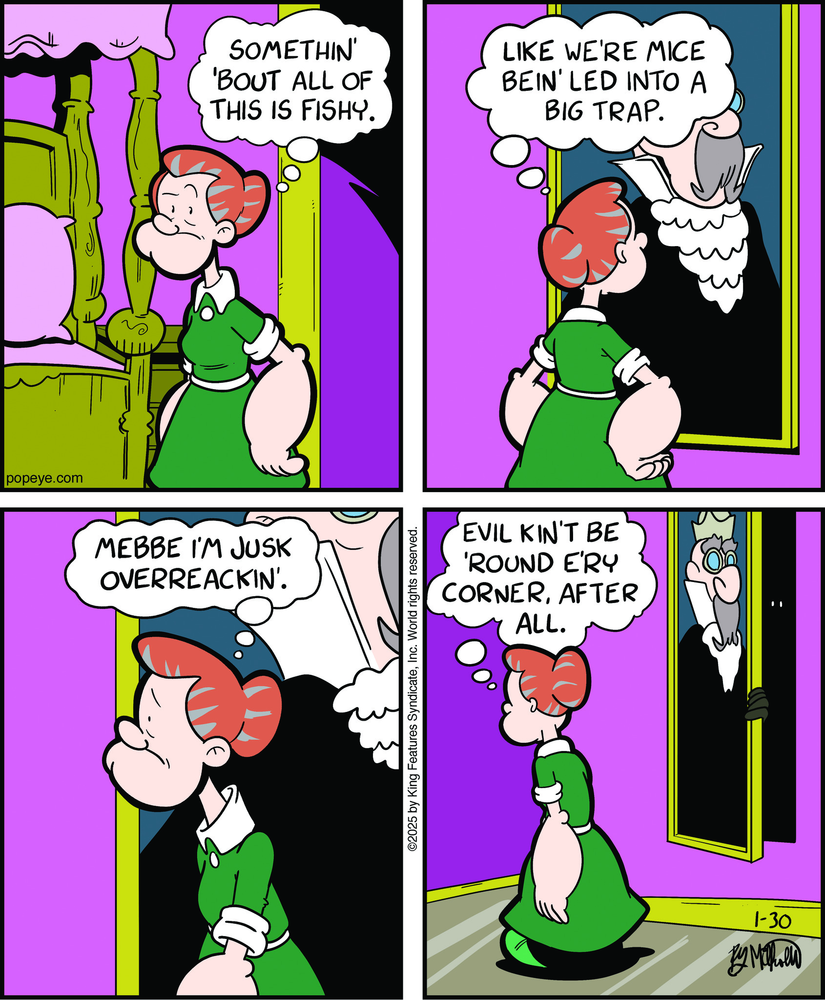 Olive & Popeye Comic Strip 2025-01-30 | Comics Kingdom