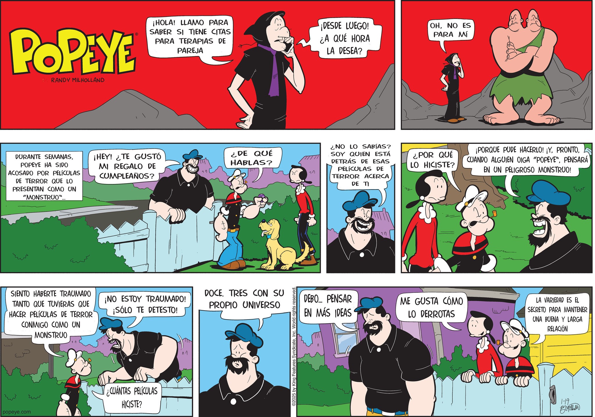 Popeye Comic Strip 2025-01-19 | Comics Kingdom