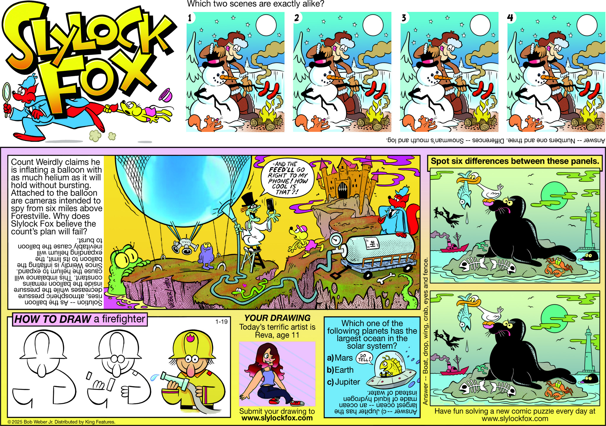 Slylock Fox Comic Strip 2025-01-19 | Comics Kingdom