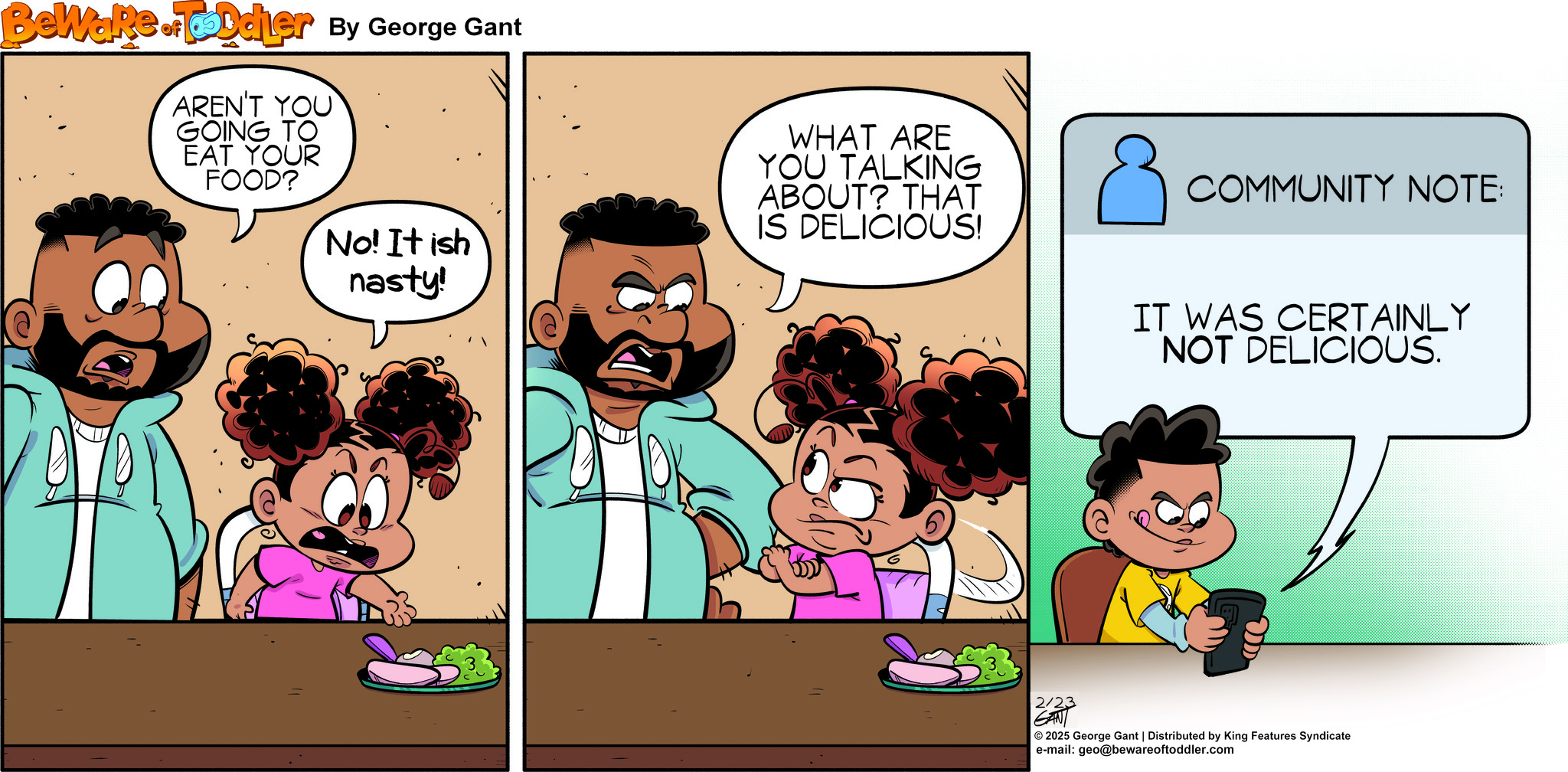 Beware of Toddler Comic Strip 2025-02-23 | Comics Kingdom