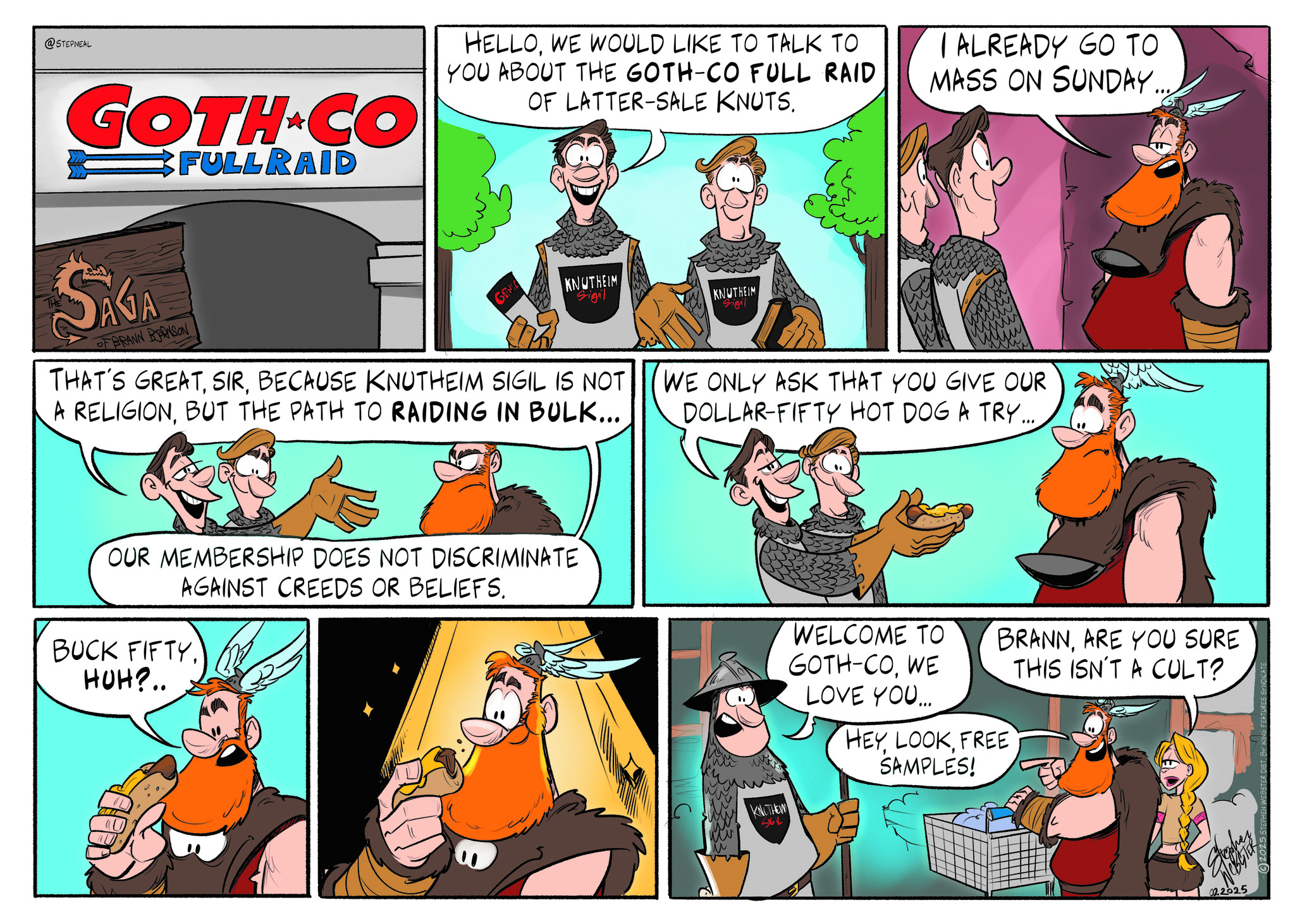 The Saga of Brann Bjornson Comic Strip 2025-02-09 | Comics Kingdom