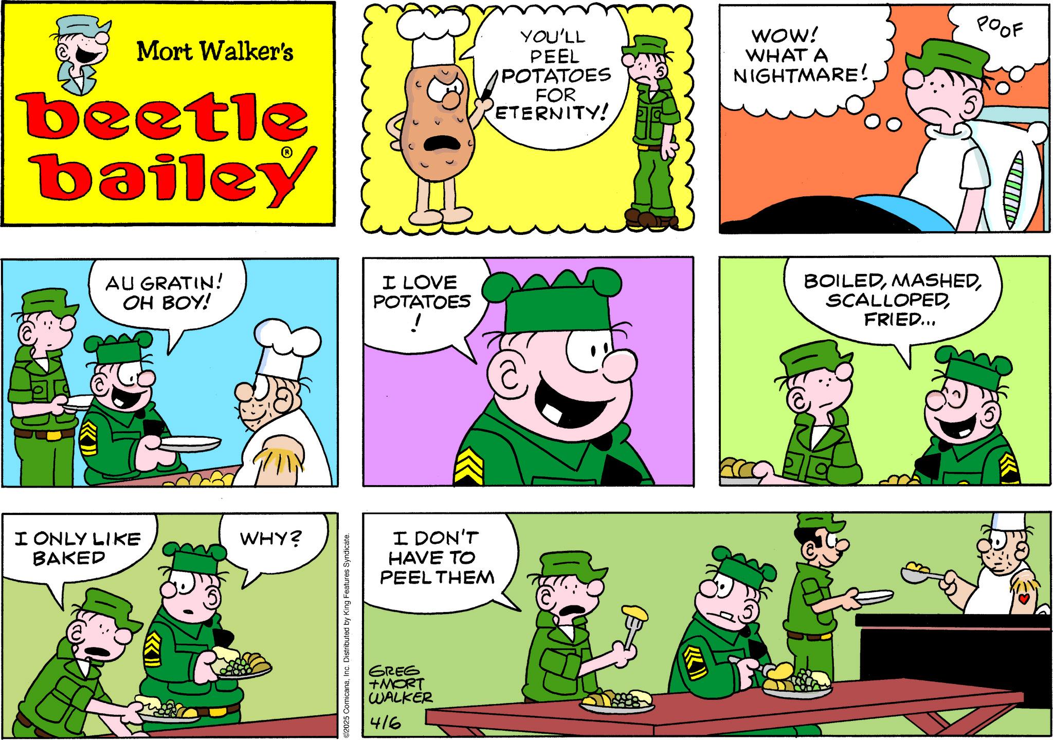 Beetle Bailey Comic Strip 2025-04-06 | Comics Kingdom