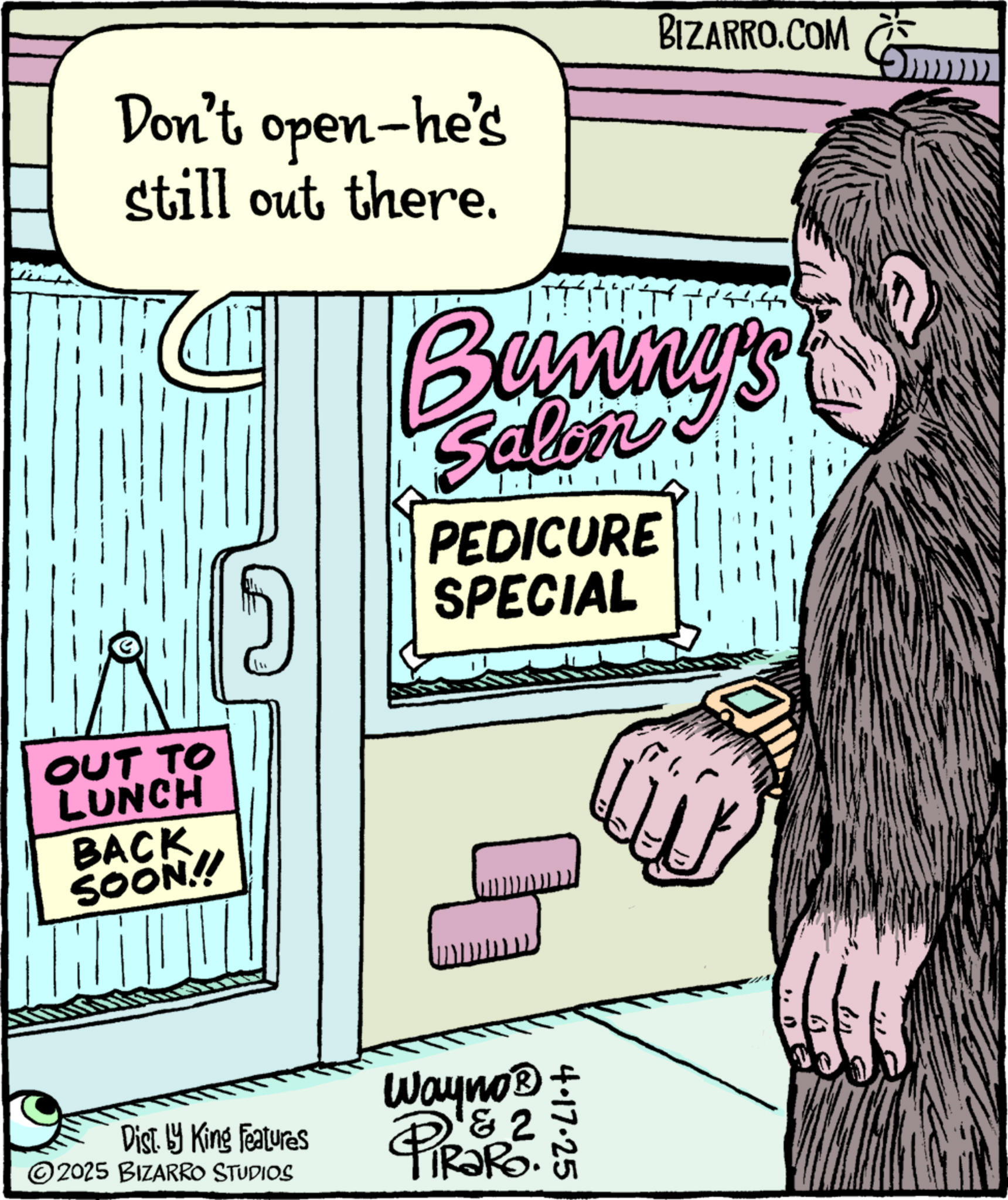 Bizarro Comic Strip 2025-04-17 | Comics Kingdom