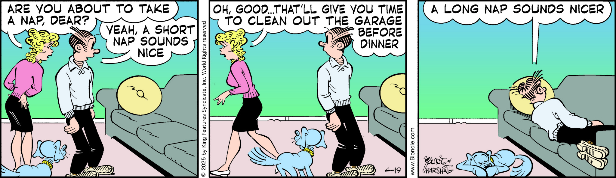 Blondie Comic Strip 2025-04-19 | Comics Kingdom