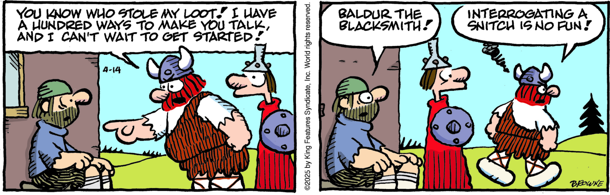 Hagar The Horrible Comic Strip 2025-04-14 | Comics Kingdom