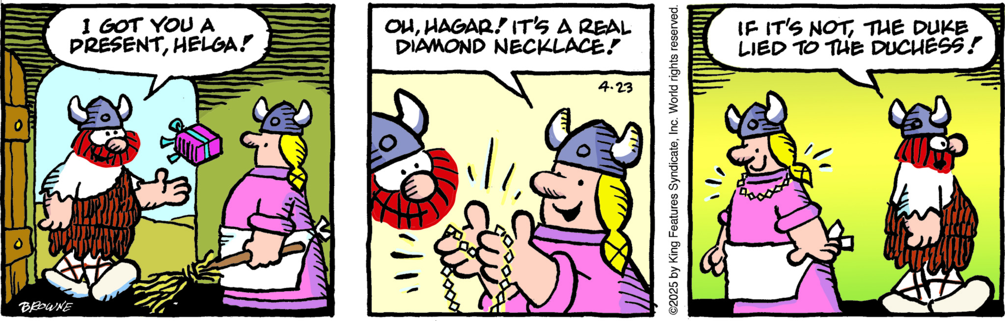 Hagar The Horrible Comic Strip 2025-04-23 | Comics Kingdom