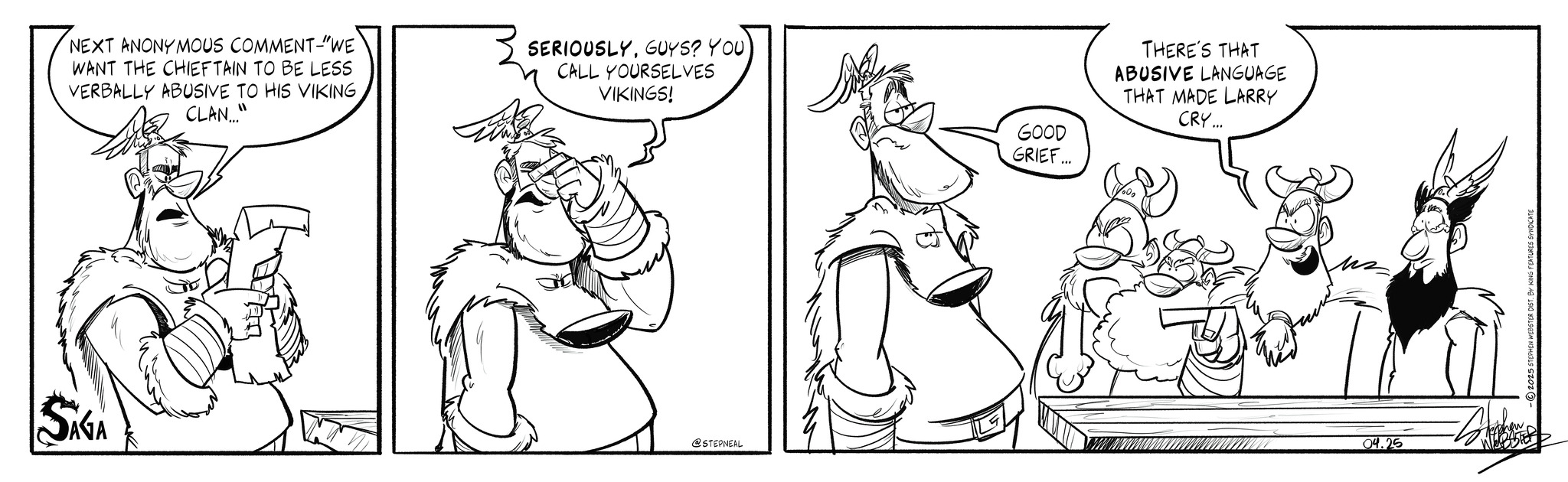 The Saga of Brann Bjornson Comic Strip 2025-04-24 | Comics Kingdom