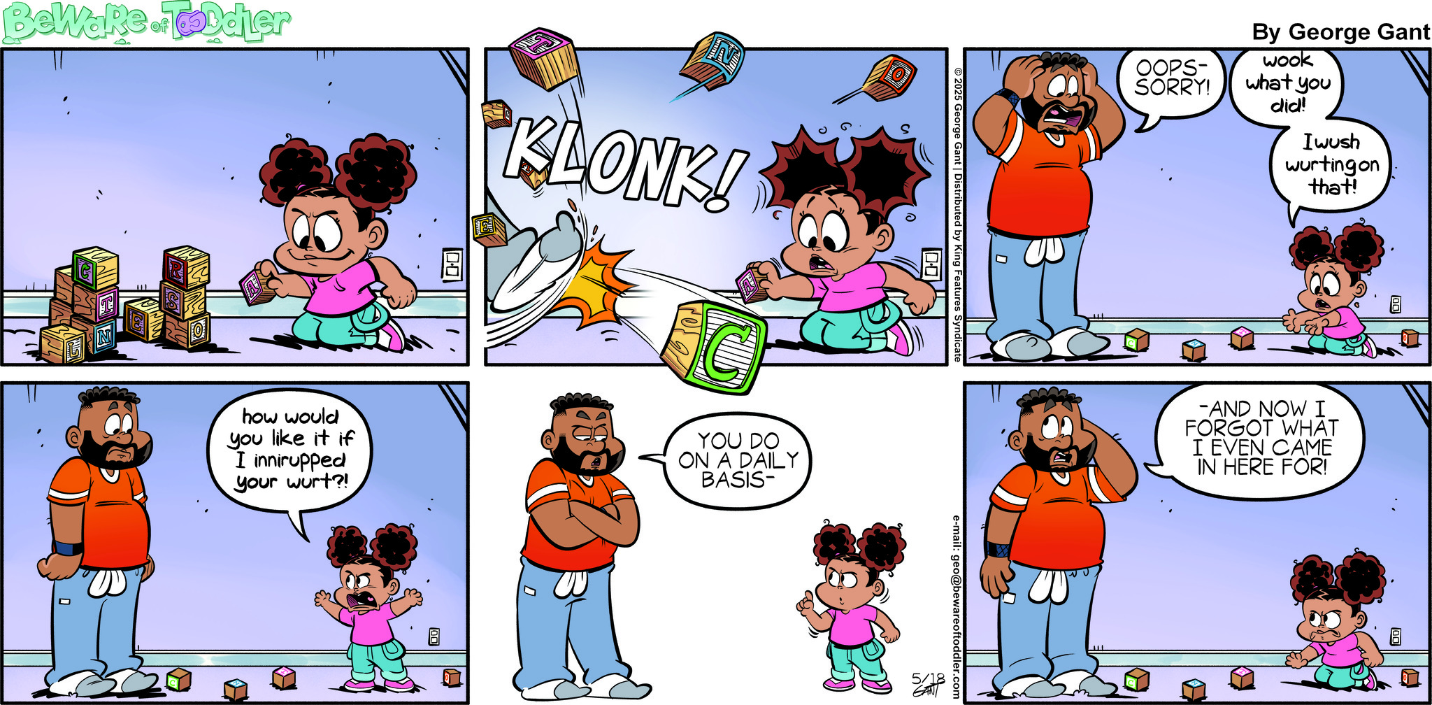 Beware of Toddler Comic Strip 2025-05-18 | Comics Kingdom