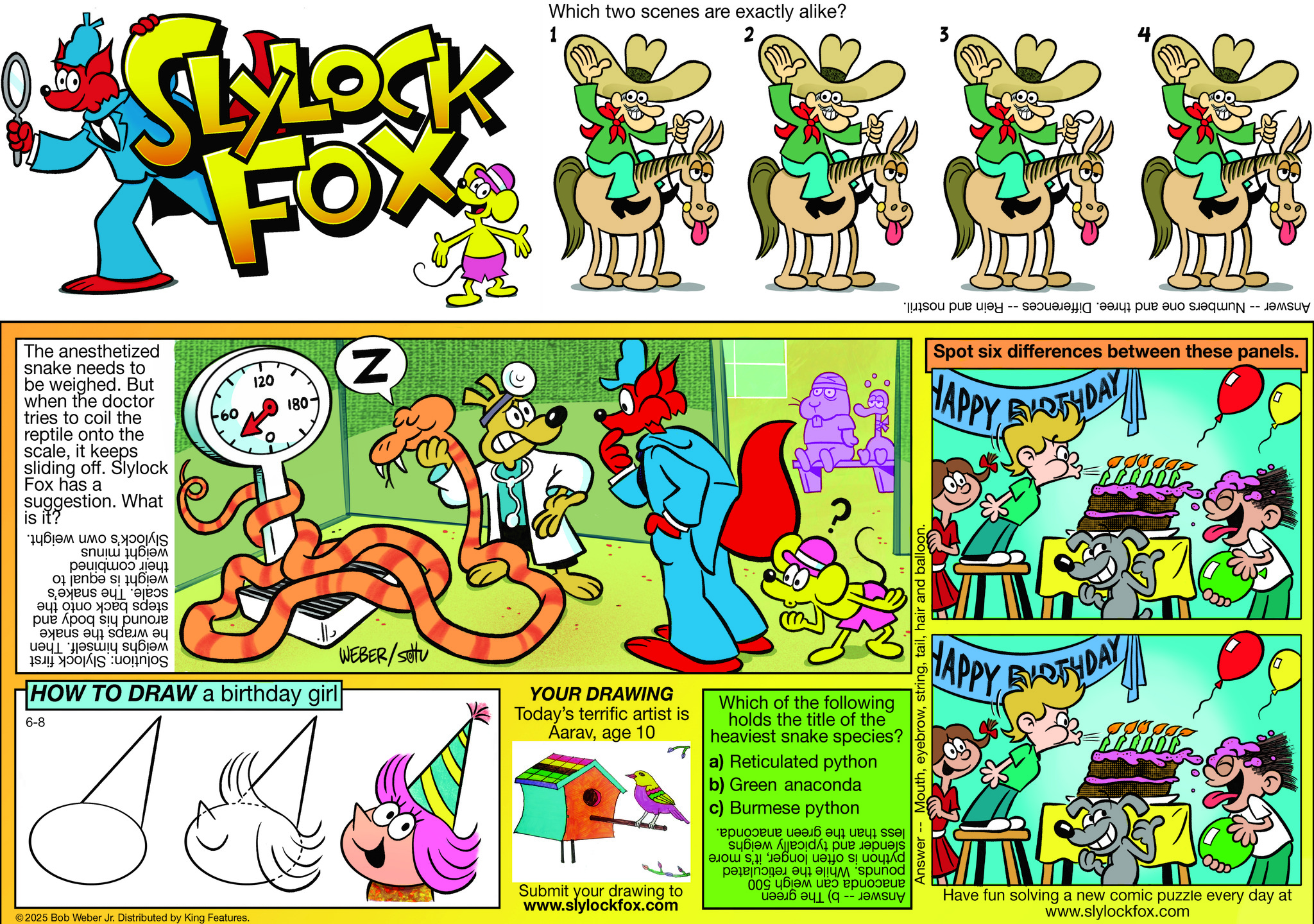 Slylock Fox Comic Strip 2025-06-08 | Comics Kingdom