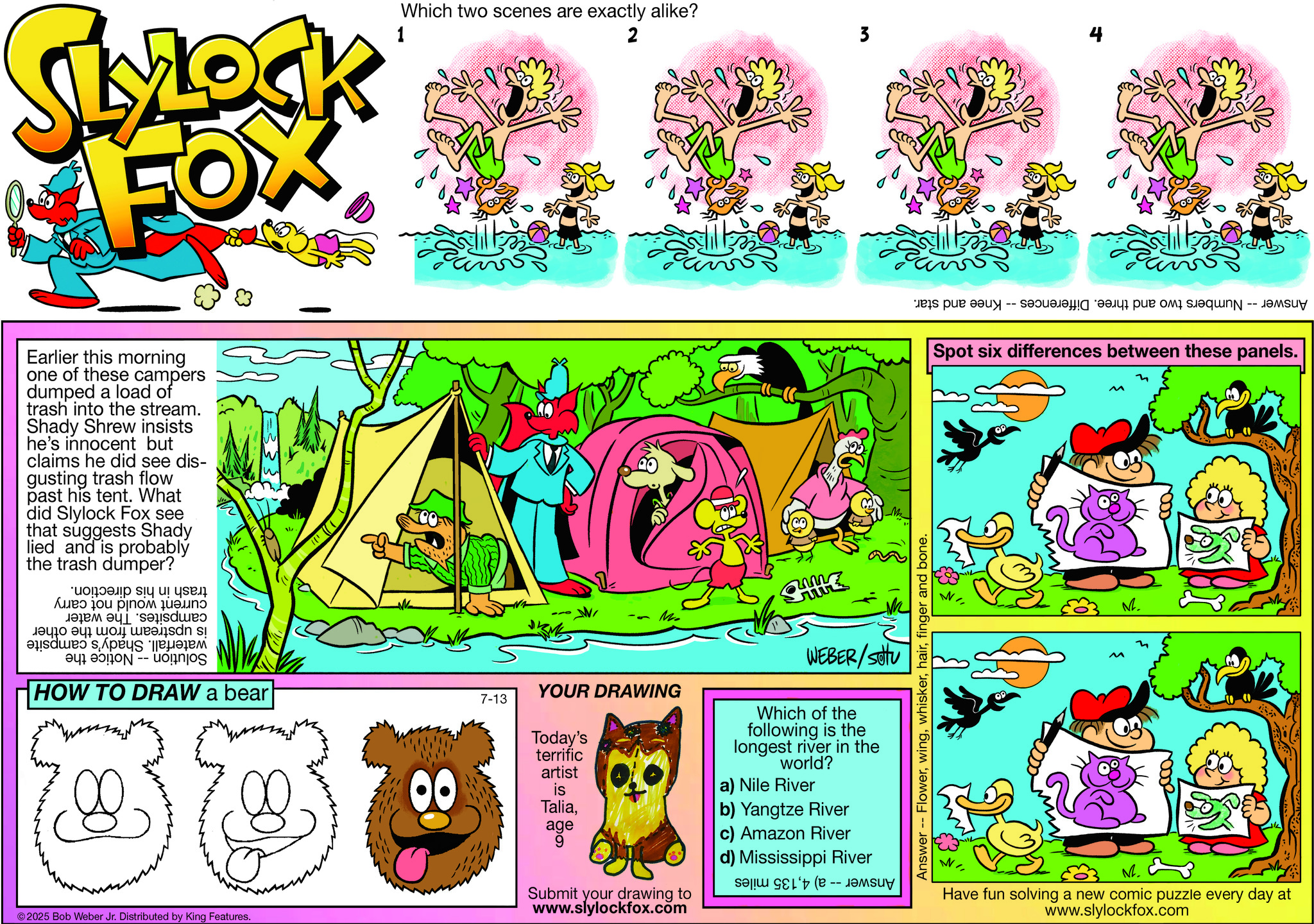 Slylock Fox Comic Strip 2025-07-13 | Comics Kingdom