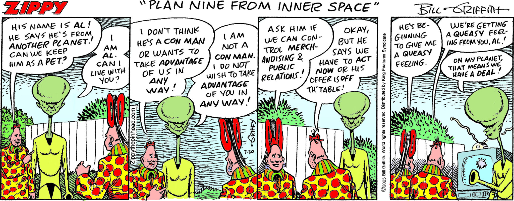 Zippy The Pinhead Comic Strip 2025-07-30 | Comics Kingdom