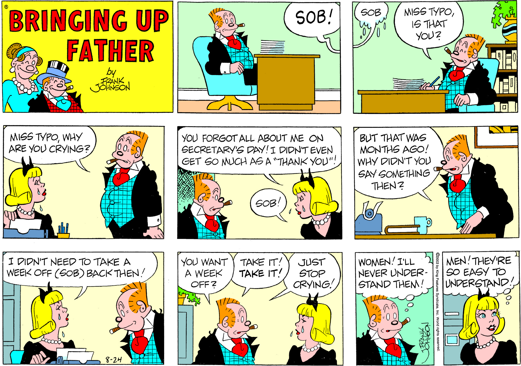 Bringing Up Father Comic Strip 2025-08-24 | Comics Kingdom