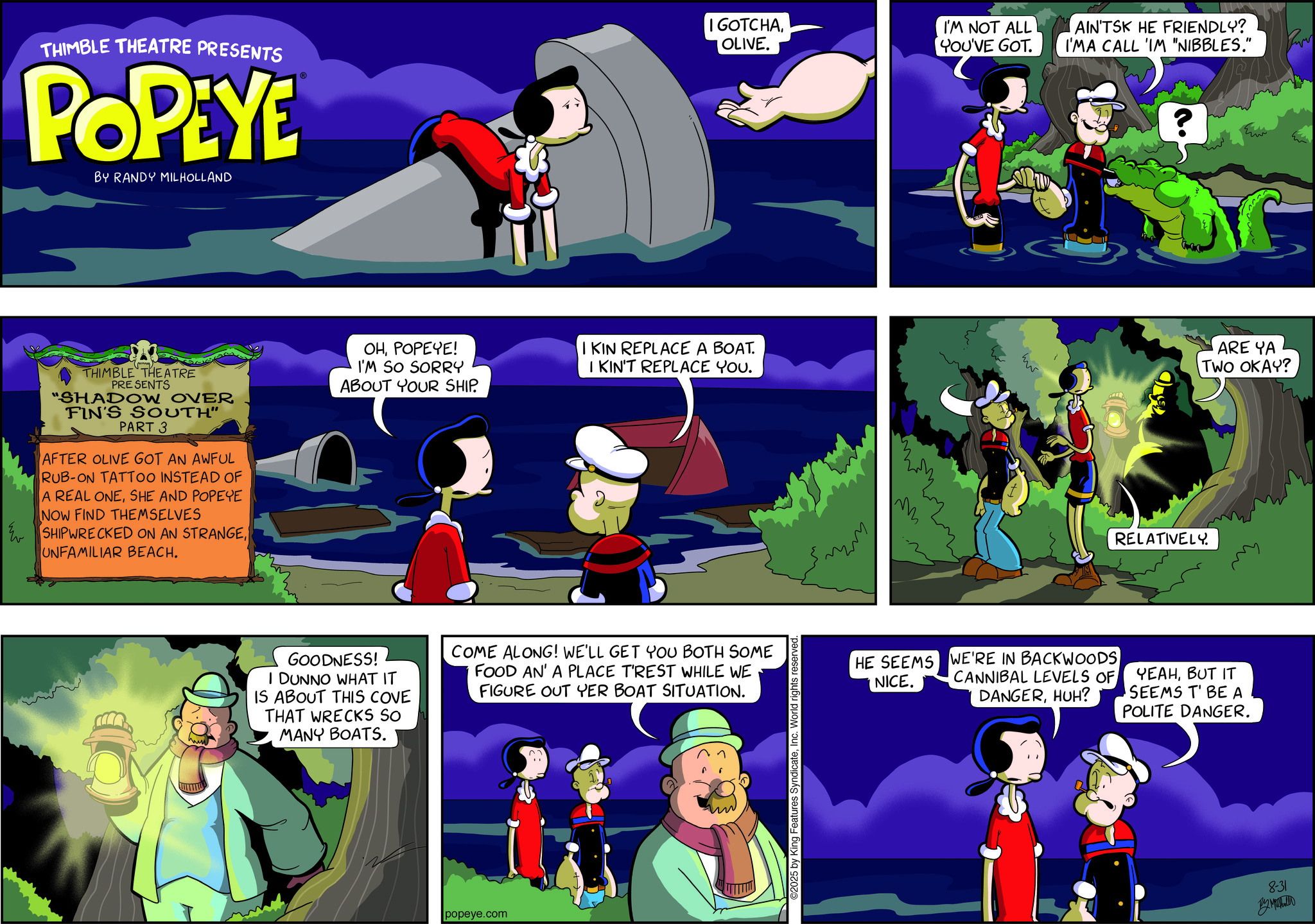 Popeye Comic Strip 2025-08-31 | Comics Kingdom