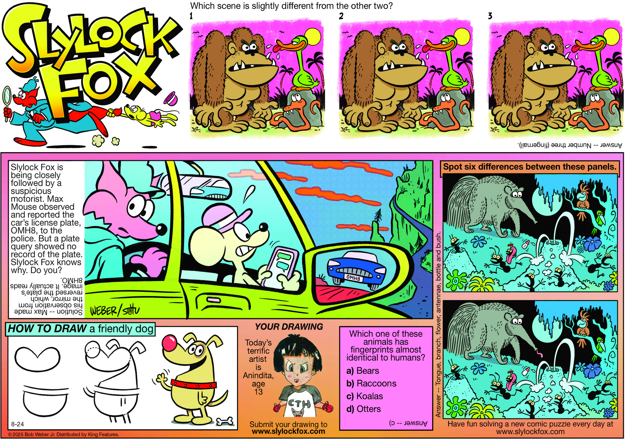 Slylock Fox Comic Strip 2025-08-24 | Comics Kingdom