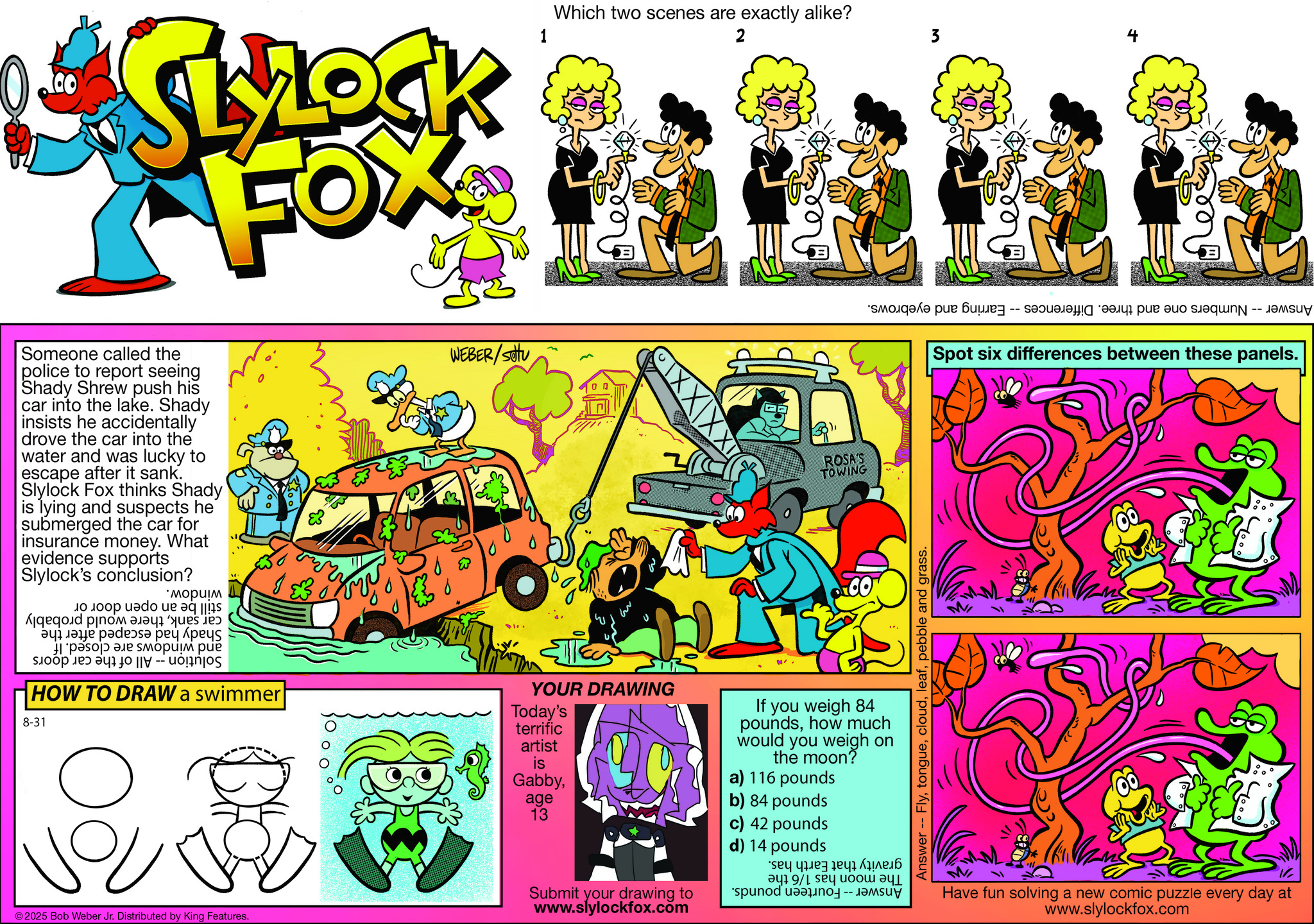 Slylock Fox Comic Strip 2025-08-31 | Comics Kingdom