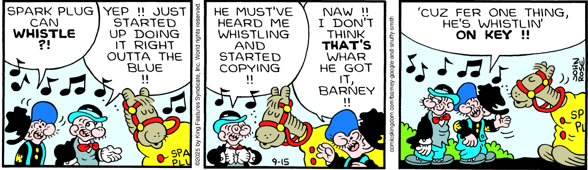 Barney Google And Snuffy Smith Comic Strip 2025-09-15 | Comics Kingdom