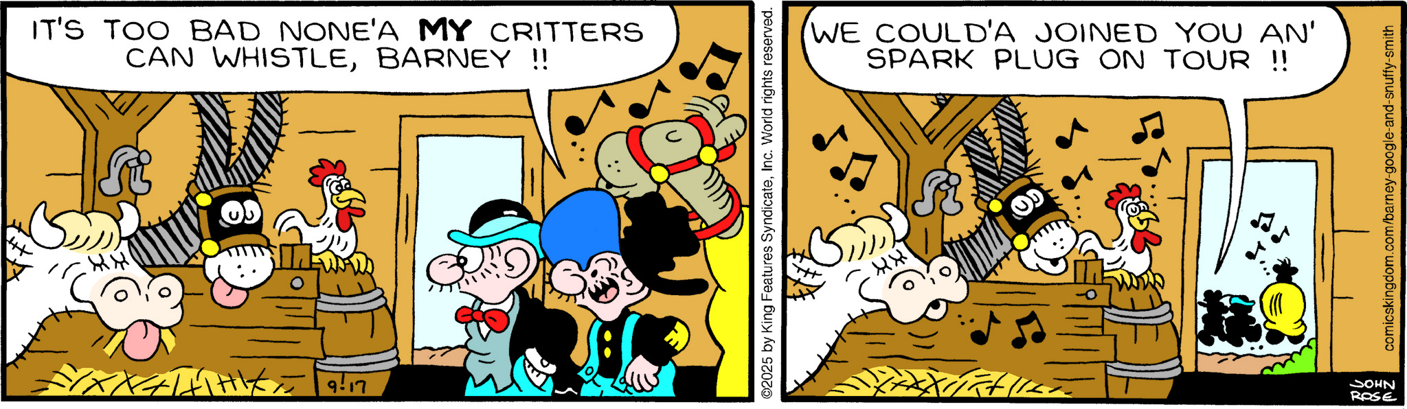 Barney Google And Snuffy Smith Comic Strip 2025-09-17 | Comics Kingdom