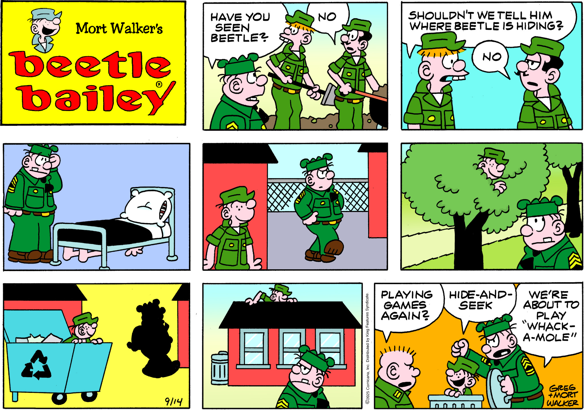Beetle Bailey Comic Strip 2025-09-14 | Comics Kingdom