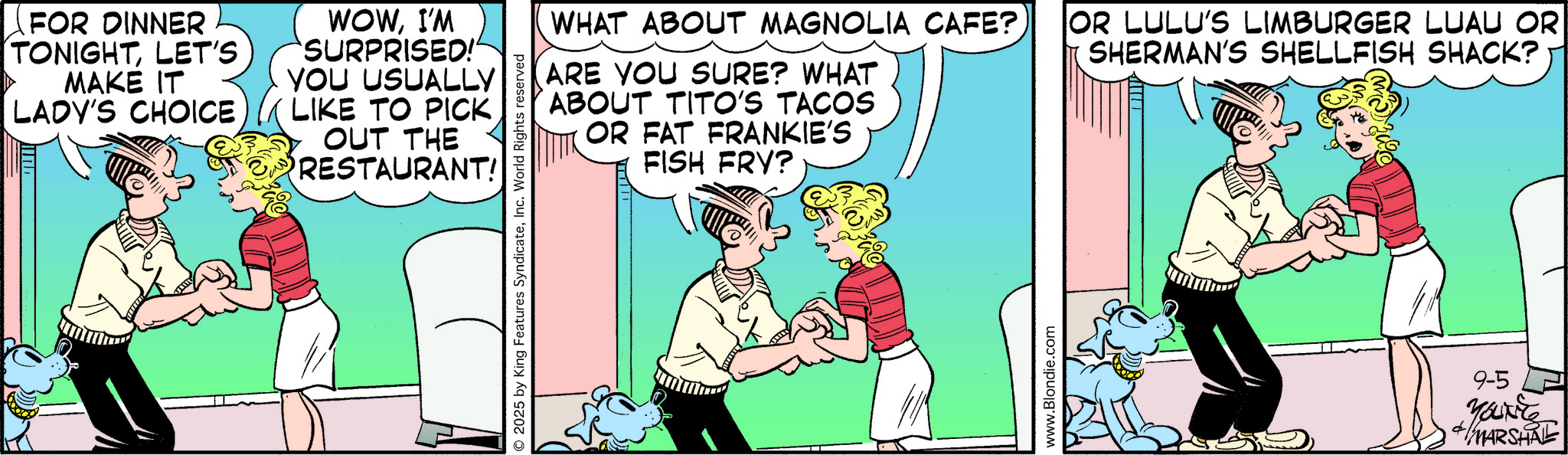 Blondie Comic Strip 2025-09-05 | Comics Kingdom