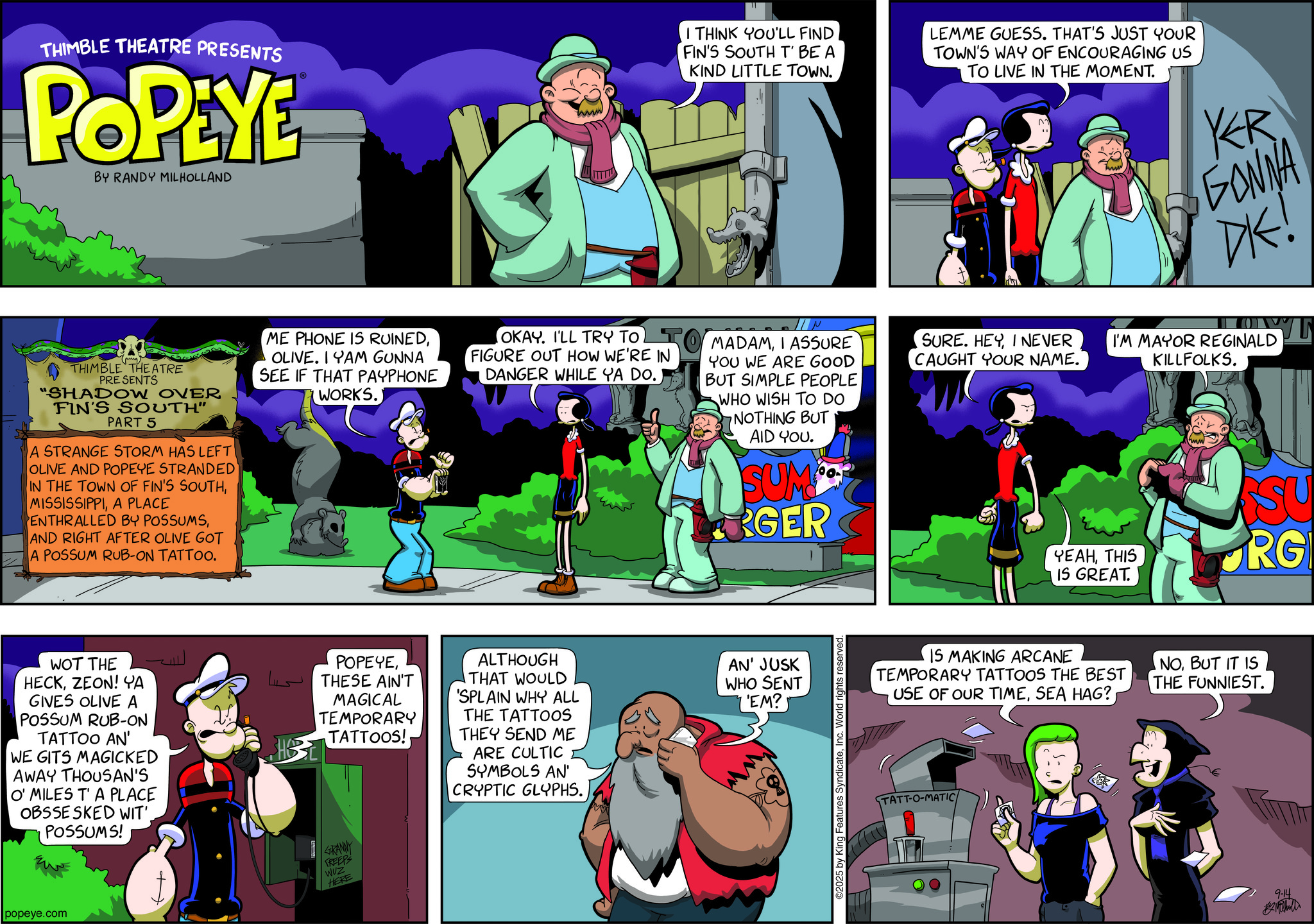 Popeye Comic Strip 2025-09-14 | Comics Kingdom