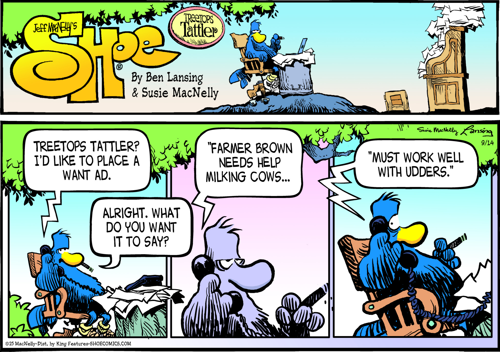Shoe Comic Strip 2025-09-14 | Comics Kingdom