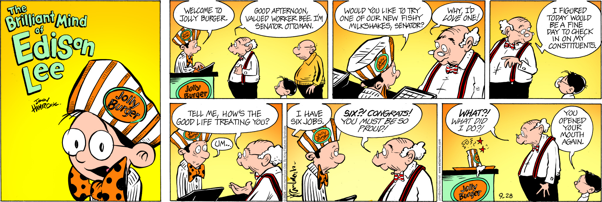 The Brilliant Mind Of Edison Lee Comic Strip 2025-09-28 | Comics Kingdom