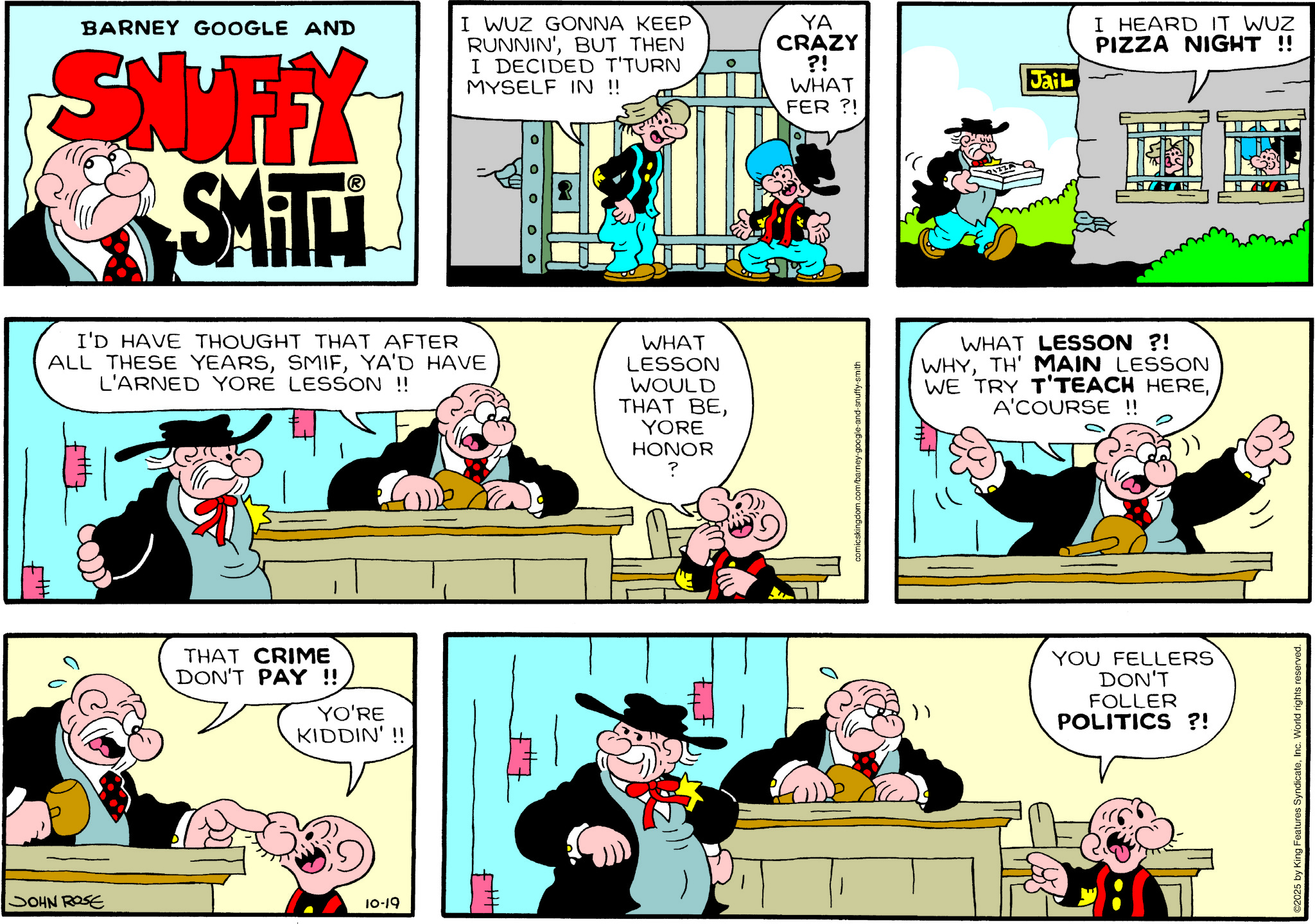 Barney Google And Snuffy Smith Comic Strip 2025-10-19 | Comics Kingdom