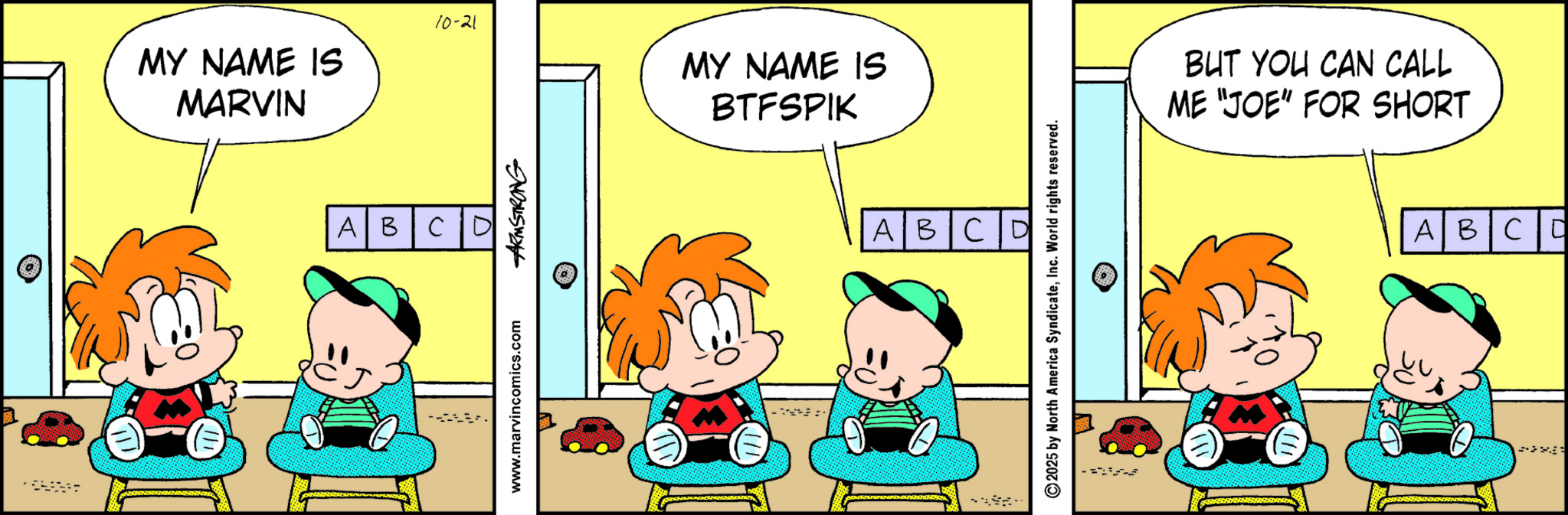 Marvin Comic Strip 2025-10-21 | Comics Kingdom