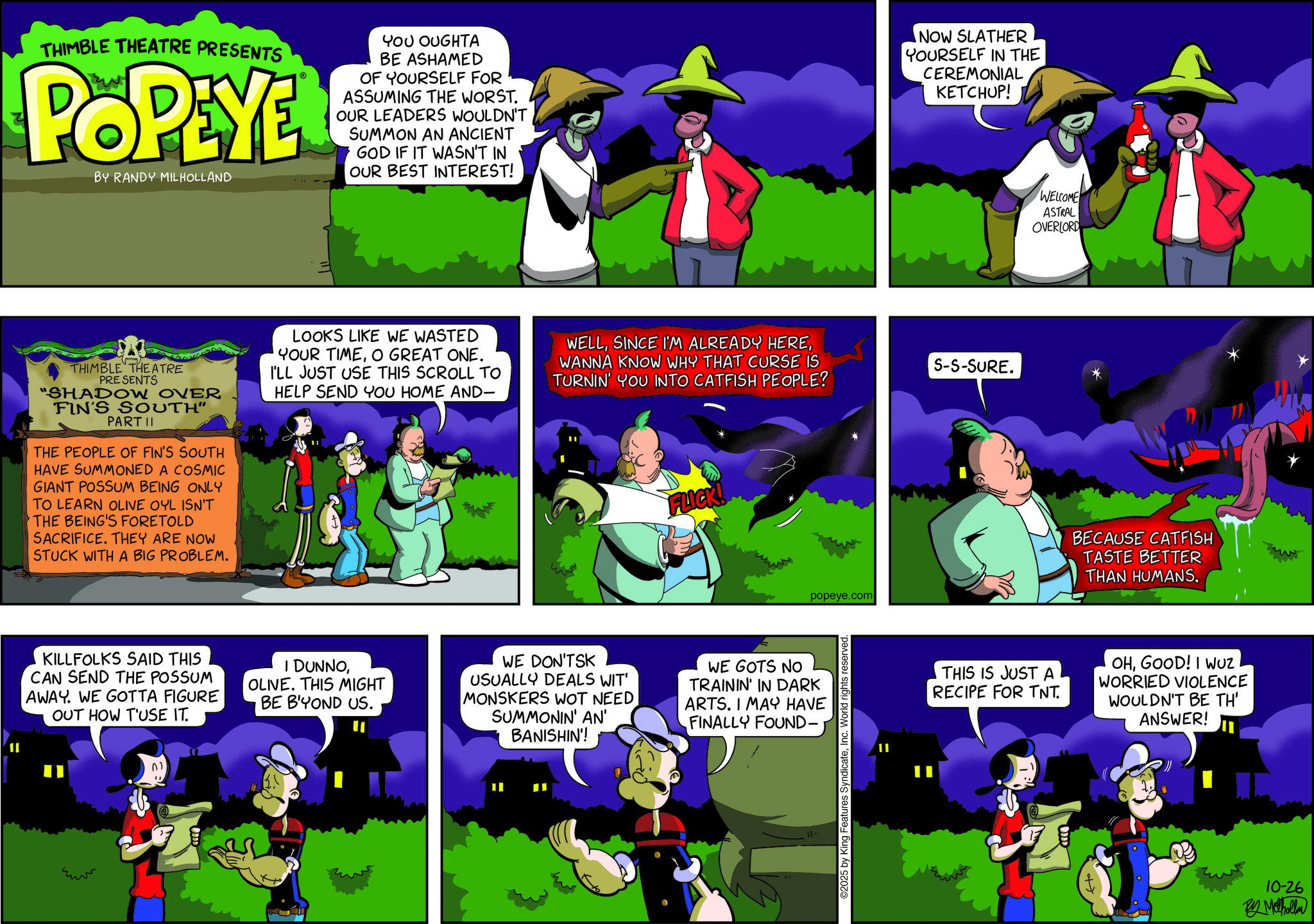 Popeye Comic Strip 2025-10-26 | Comics Kingdom