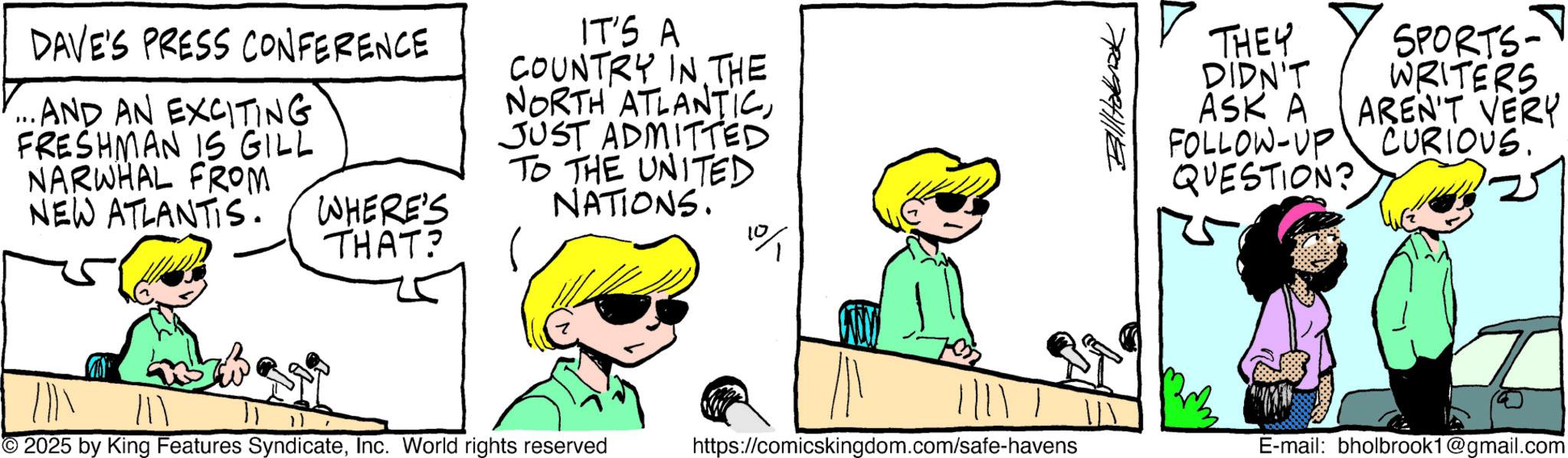 Safe Havens Comic Strip 2025-10-01 | Comics Kingdom