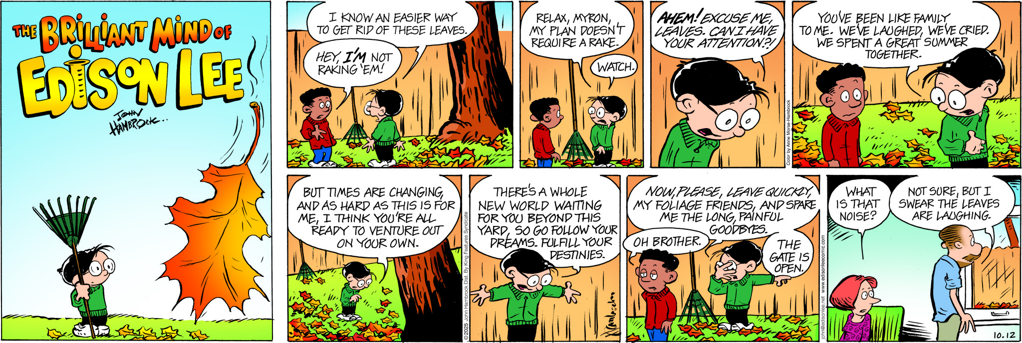 The Brilliant Mind Of Edison Lee Comic Strip 2025-10-12 | Comics Kingdom
