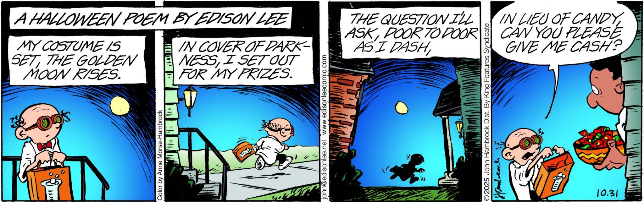 The Brilliant Mind Of Edison Lee Comic Strip 2025-10-31 | Comics Kingdom