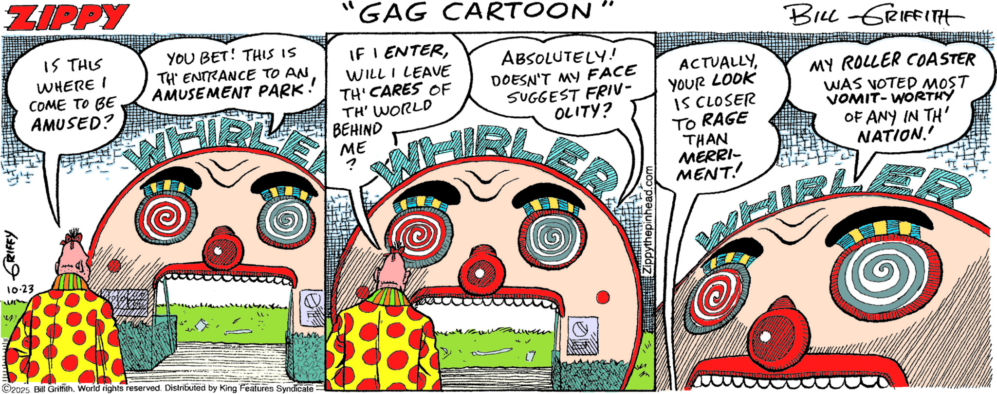 Zippy The Pinhead Comic Strip 2025-10-23 | Comics Kingdom