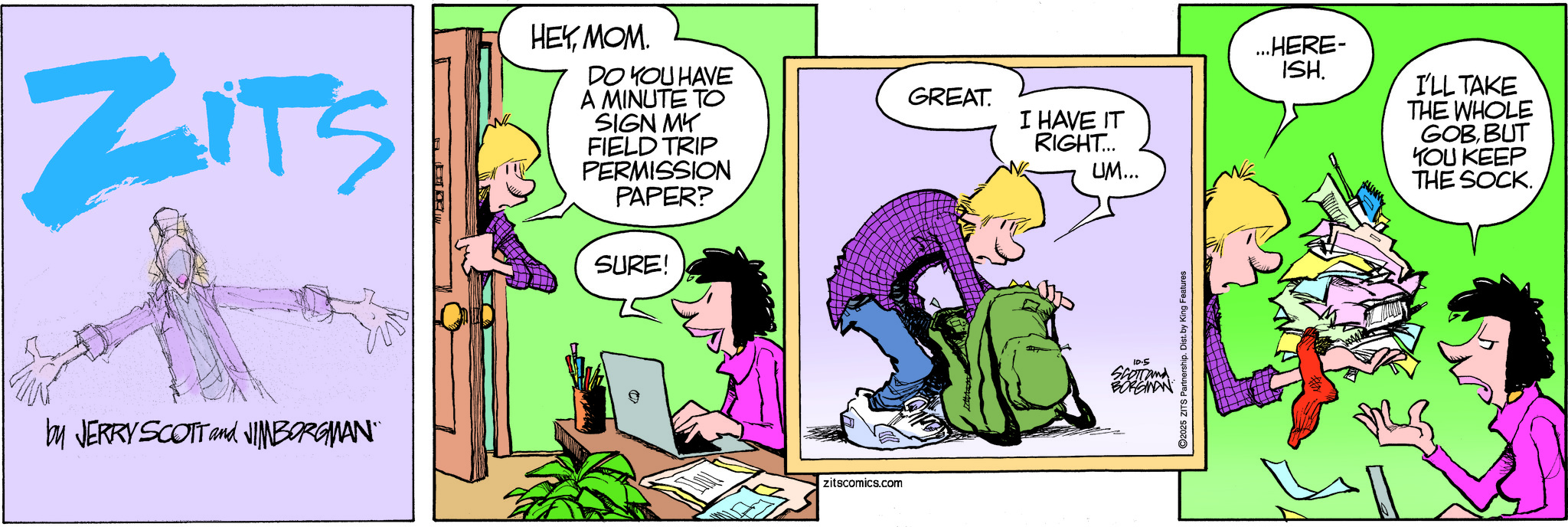 Zits Comic Strip 2025-10-05 | Comics Kingdom