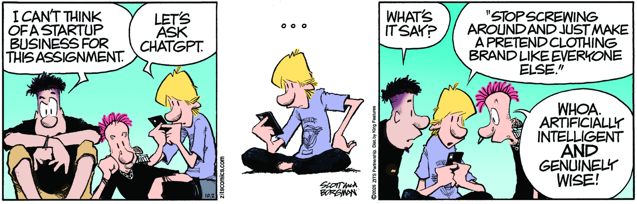 Zits Comic Strip 2025-10-02 | Comics Kingdom