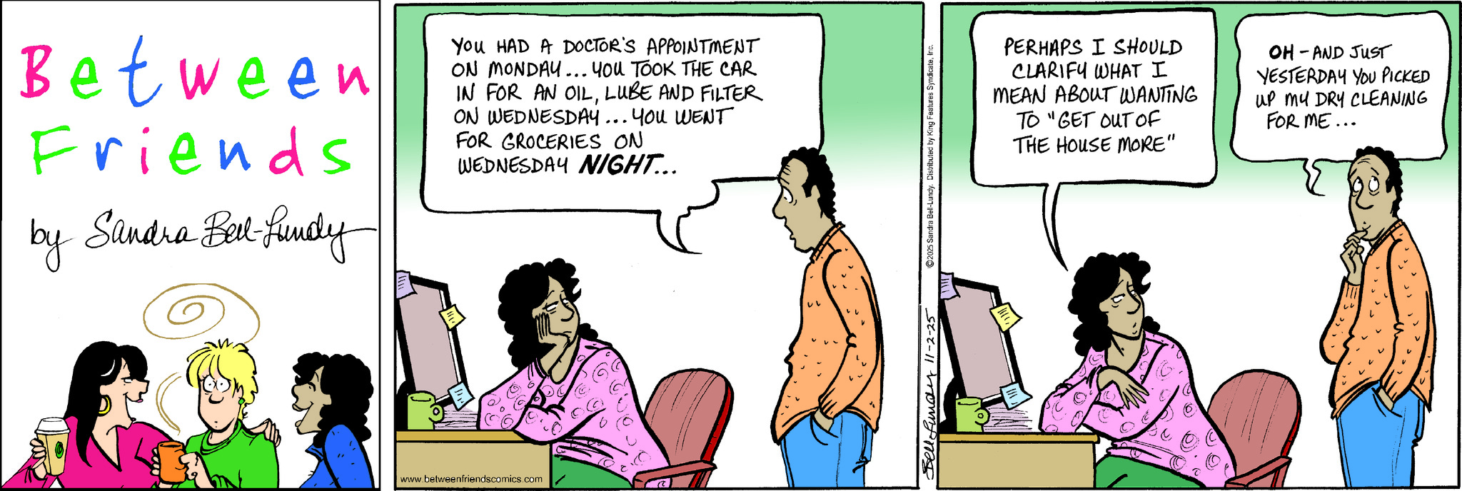 Between Friends Comic Strip 2025-11-02 | Comics Kingdom