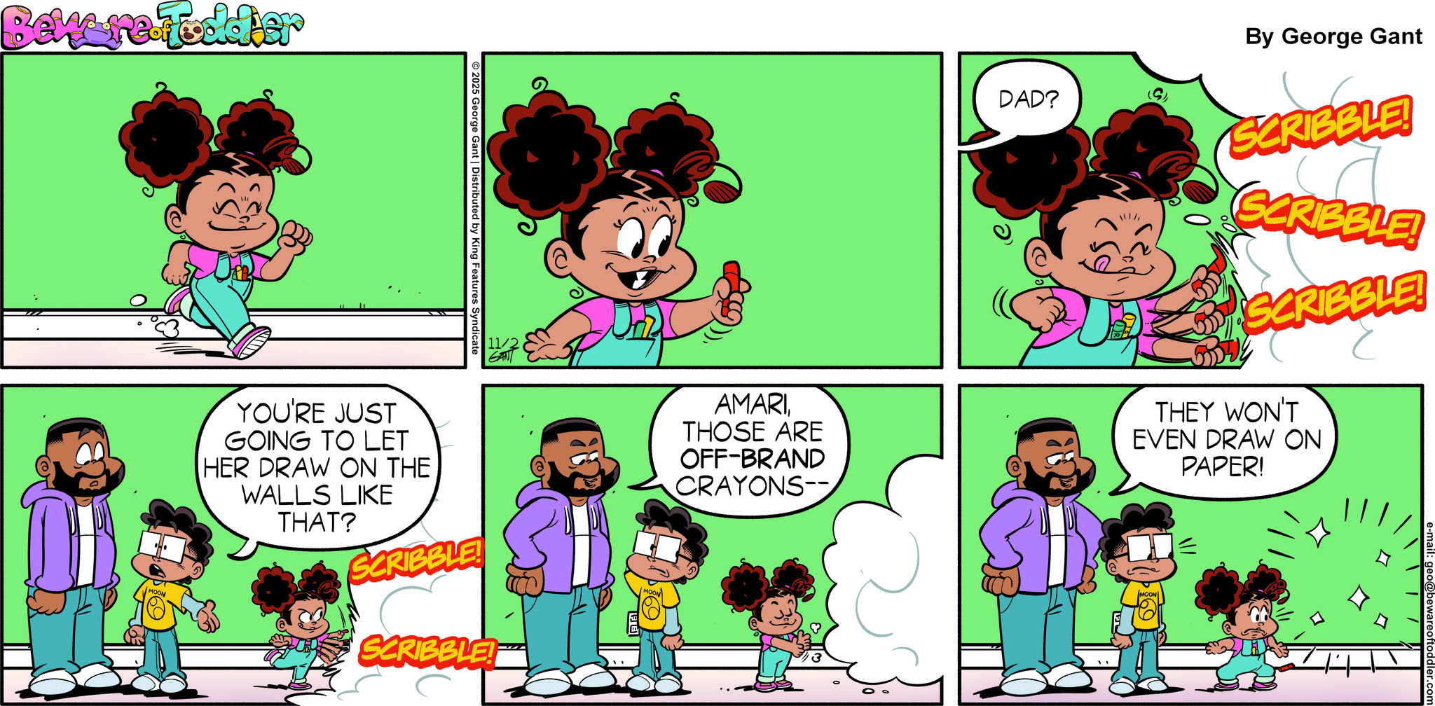 Beware of Toddler Comic Strip 2025-11-02 | Comics Kingdom