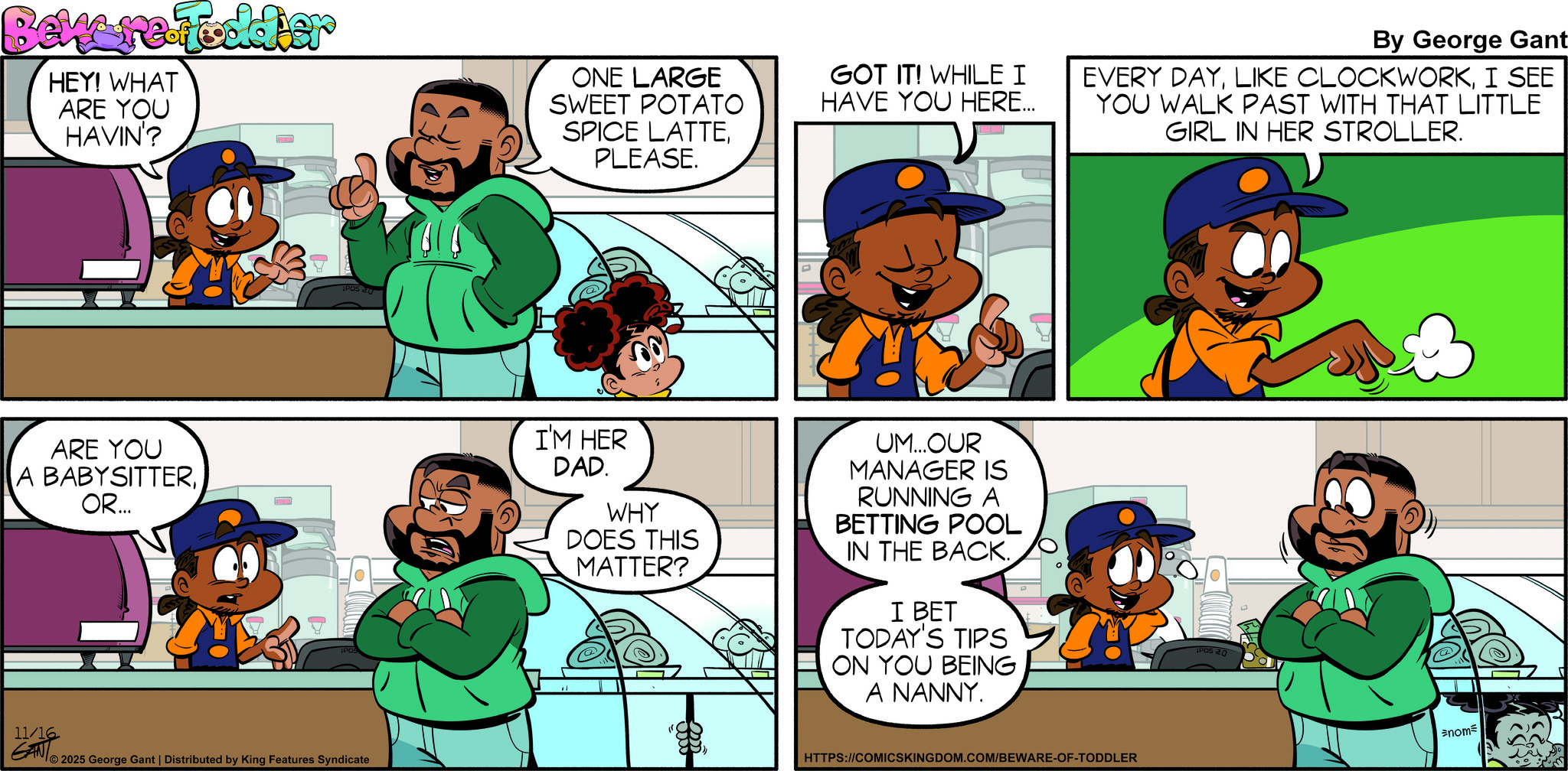 Beware of Toddler Comic Strip 2025-11-16 | Comics Kingdom