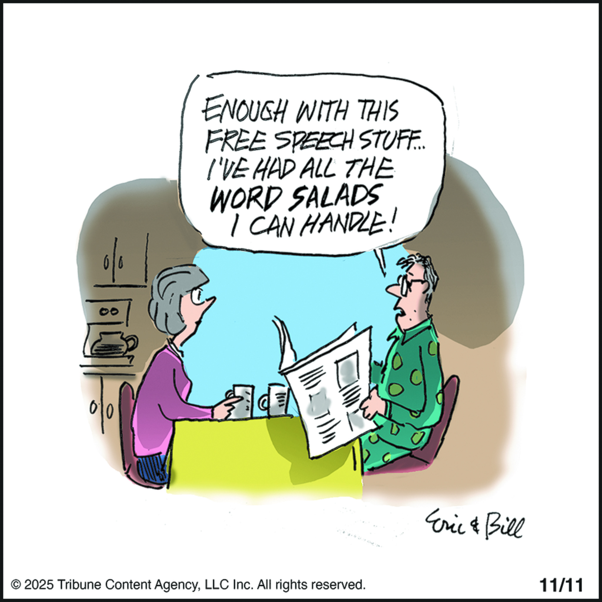 Bottom Liners Comic Strip 2025-11-11 | Comics Kingdom