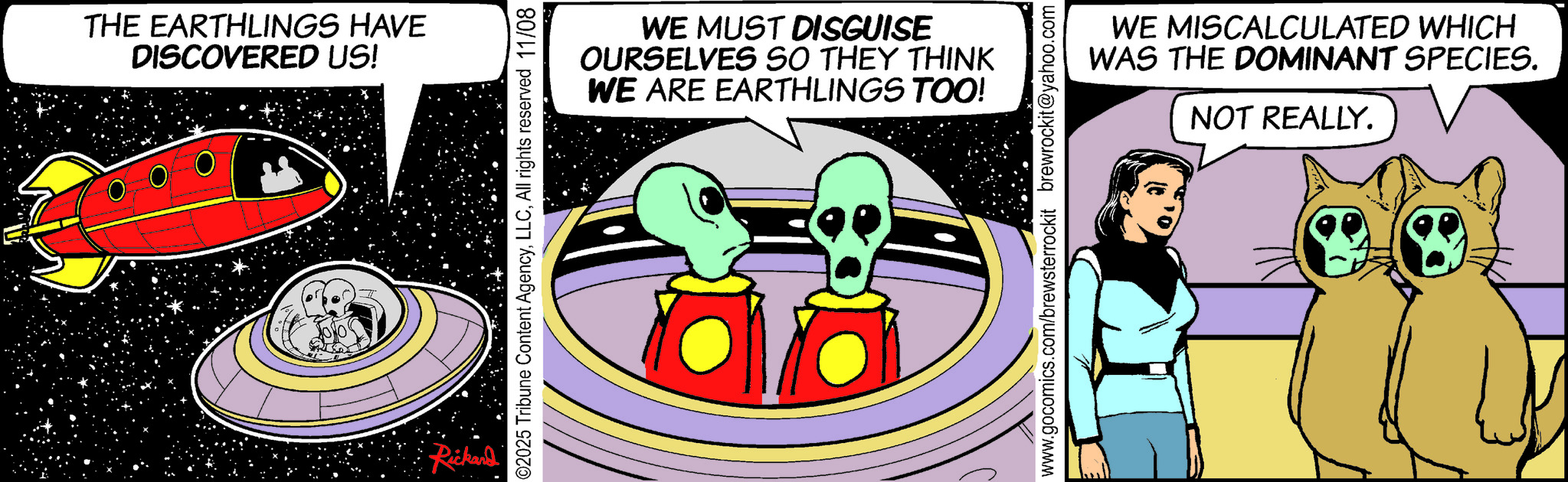 Brewster Rockit: Space Guy! Comic Strip 2025-11-08 | Comics Kingdom