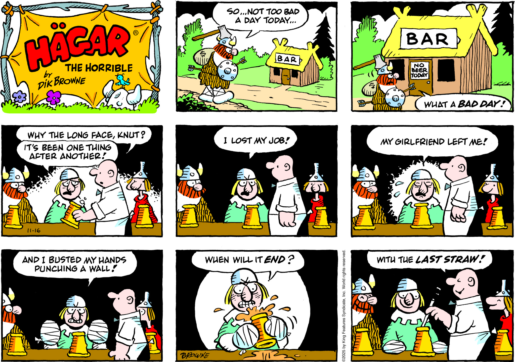 Hagar The Horrible Comic Strip 2025-11-16 | Comics Kingdom