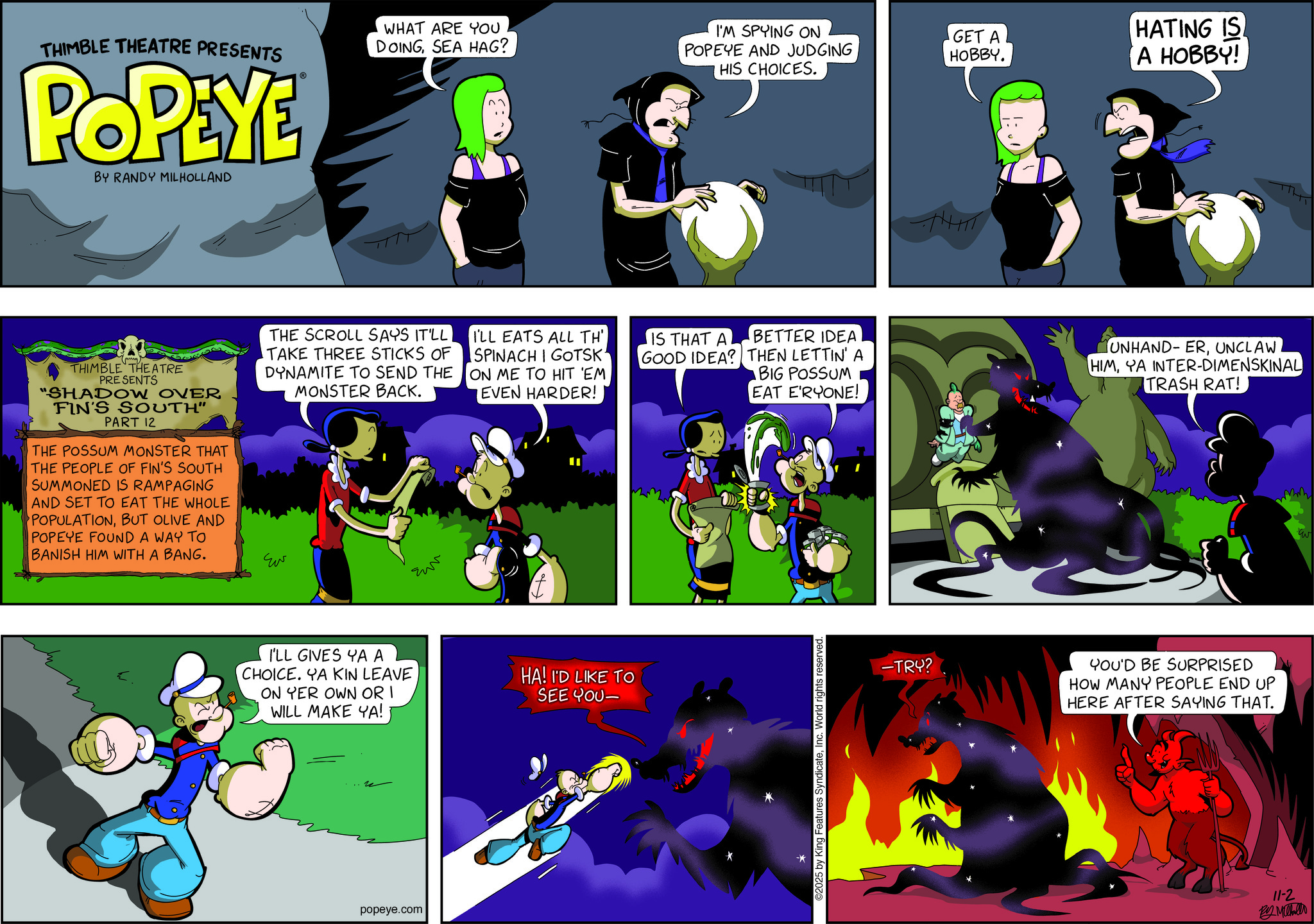 Popeye Comic Strip 2025-11-02 | Comics Kingdom