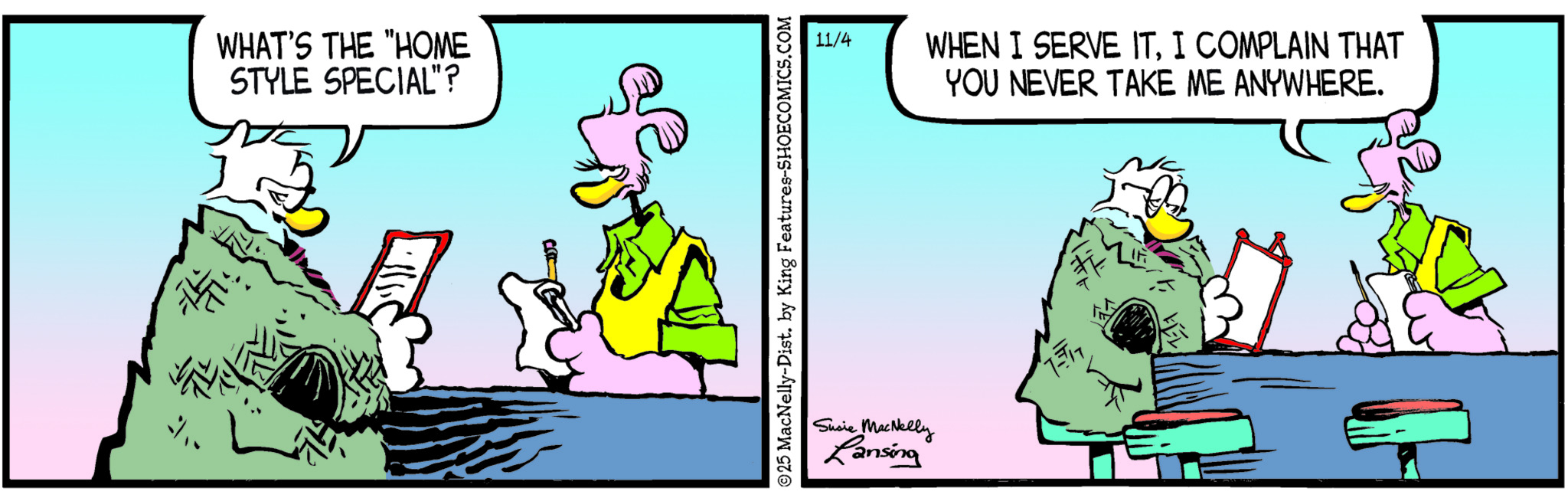 Shoe Comic Strip 2025-11-04 | Comics Kingdom