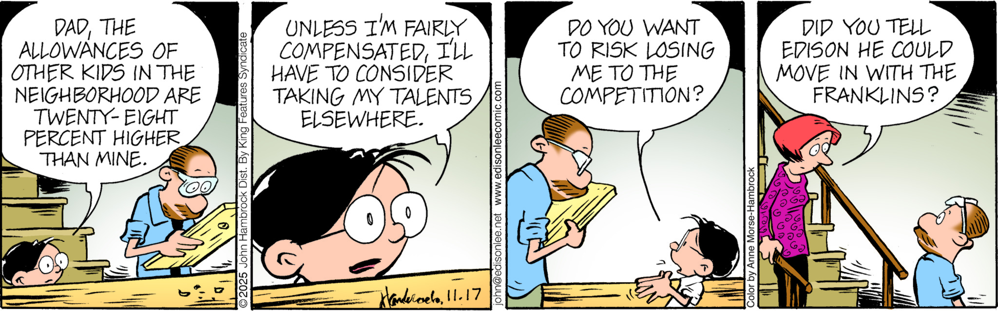 The Brilliant Mind Of Edison Lee Comic Strip 2025-11-17 | Comics Kingdom