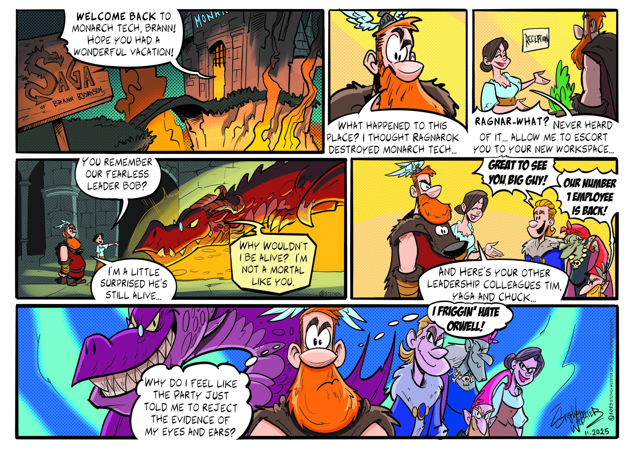The Saga of Brann Bjornson Comic Strip 2025-11-09 | Comics Kingdom