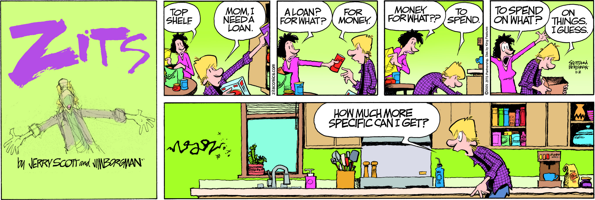 Zits Comic Strip 2025-11-02 | Comics Kingdom