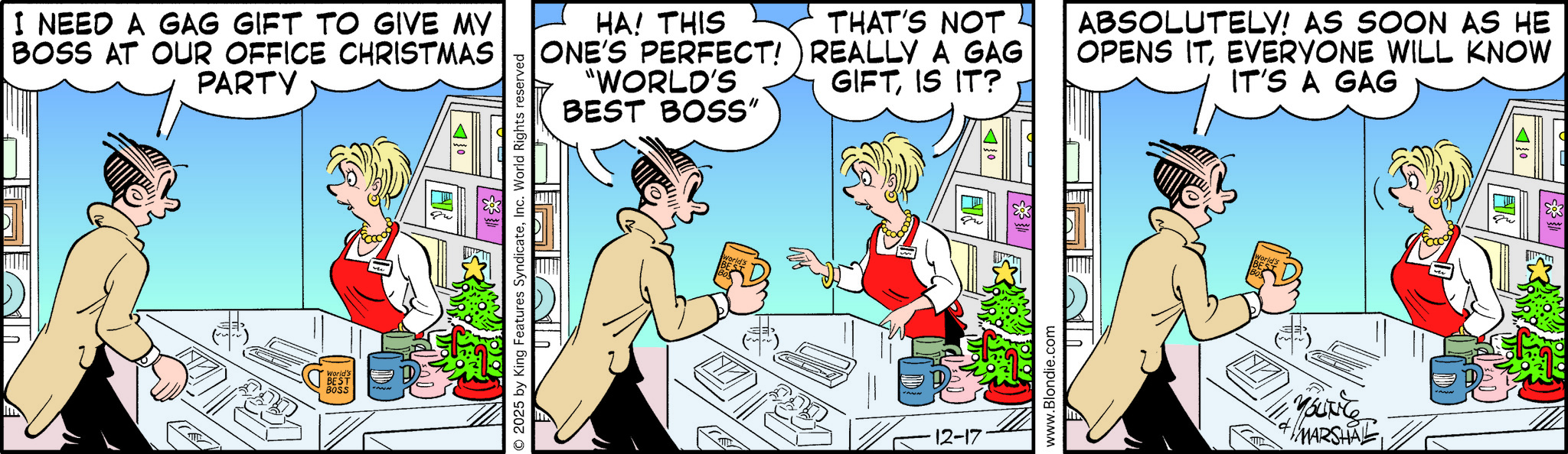 Blondie Comic Strip 2025-12-17 | Comics Kingdom