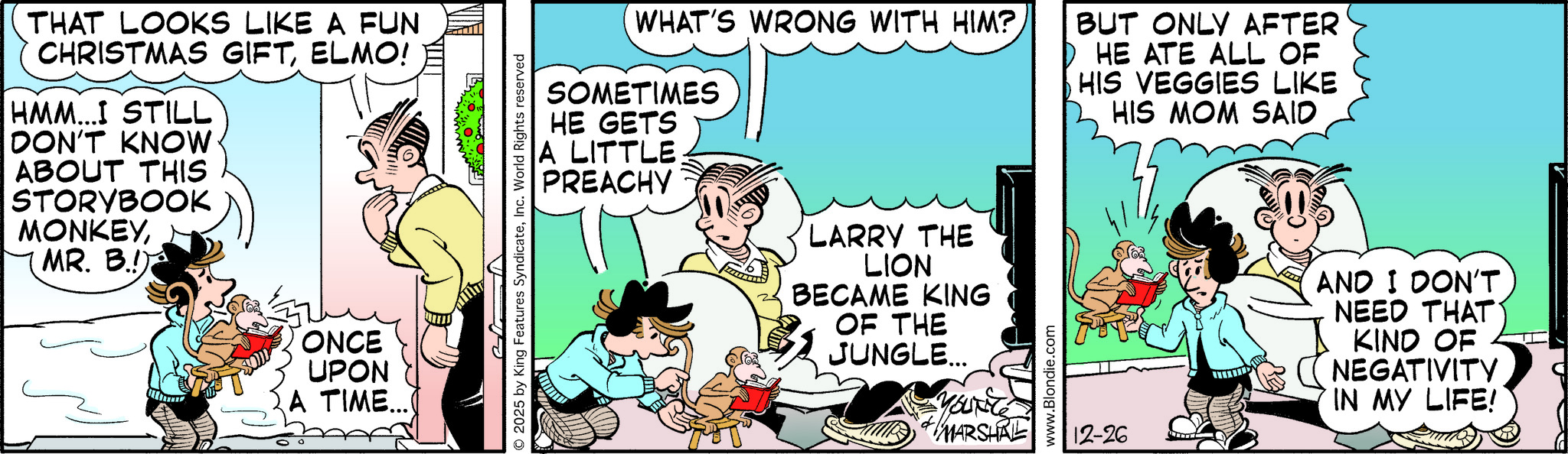 Blondie Comic Strip 2025-12-26 | Comics Kingdom