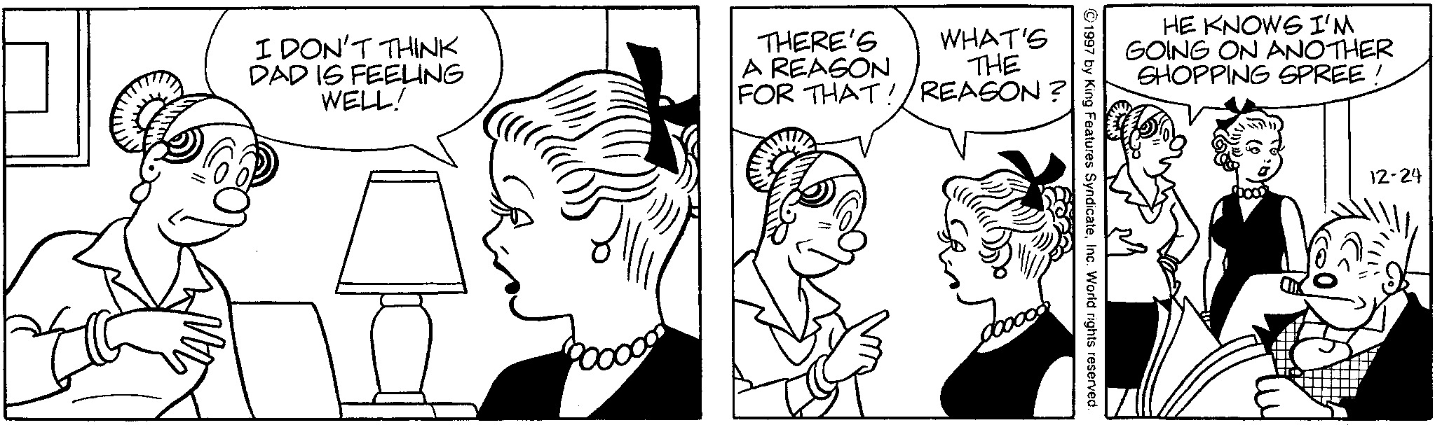 Bringing Up Father Comic Strip 2025-12-24 | Comics Kingdom